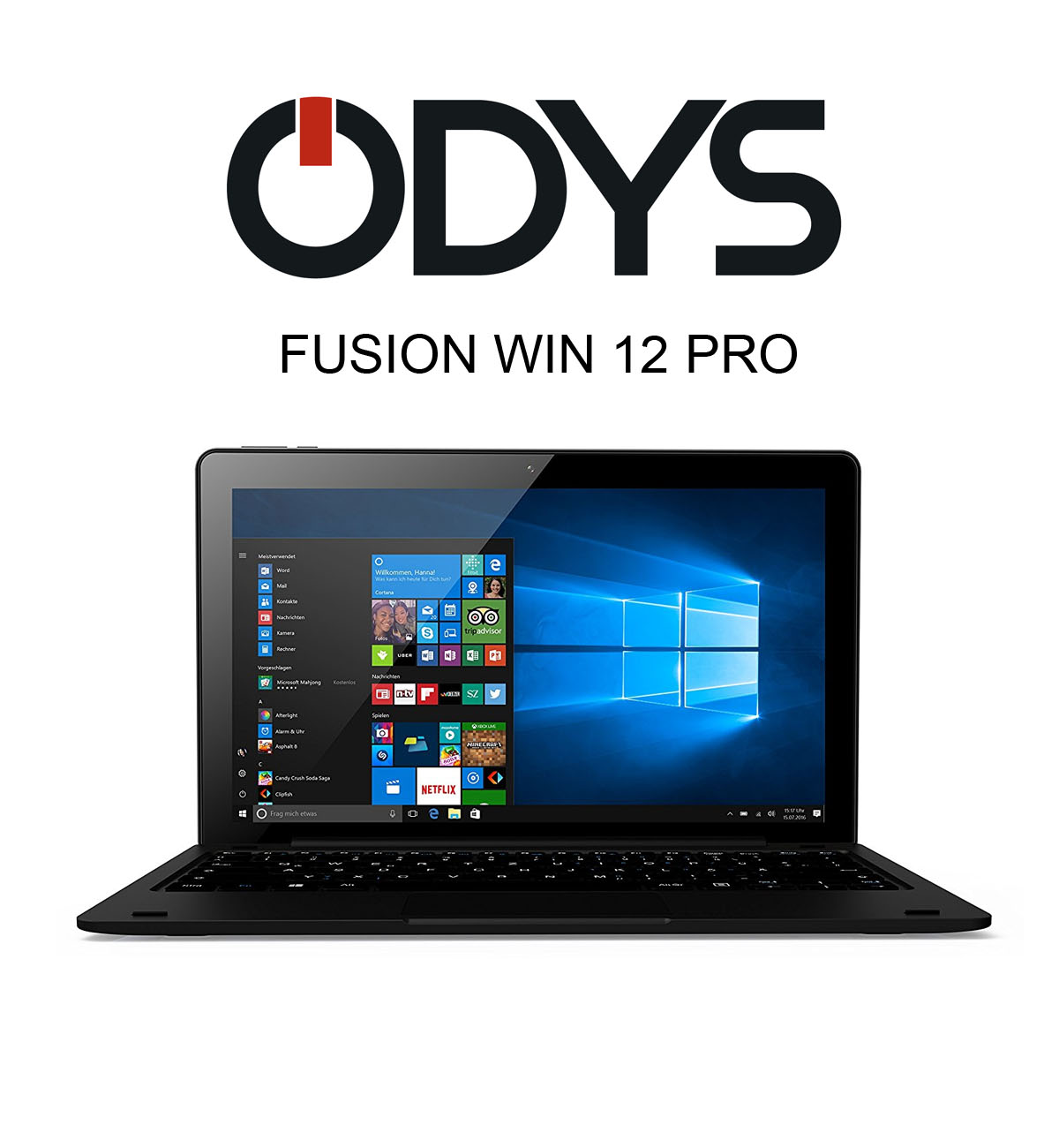 Das ODYS FUSION WIN 12 PRO Tablet mit Windows 10 im Test ...