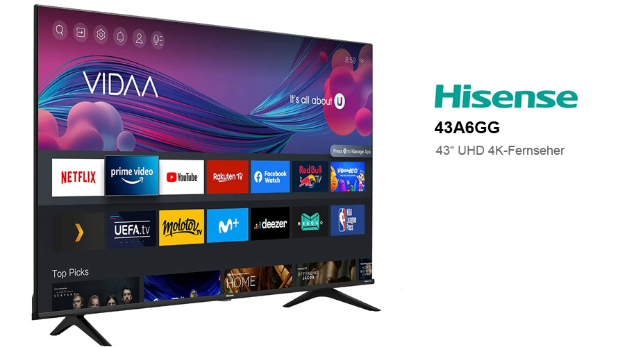 Hisense 43A6GG im Praxistest | Produkttest24.com - Test und Rezensionen ...